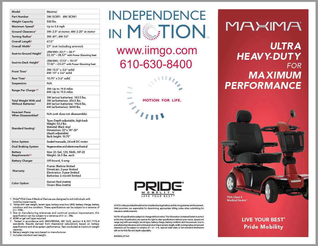 Maxima 4-Wheel - Independence In Motion